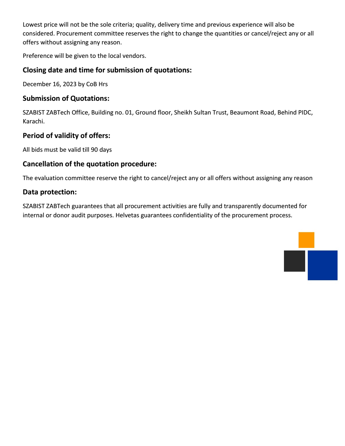 BrightSpyre | RFQ - Culinary Art Lab